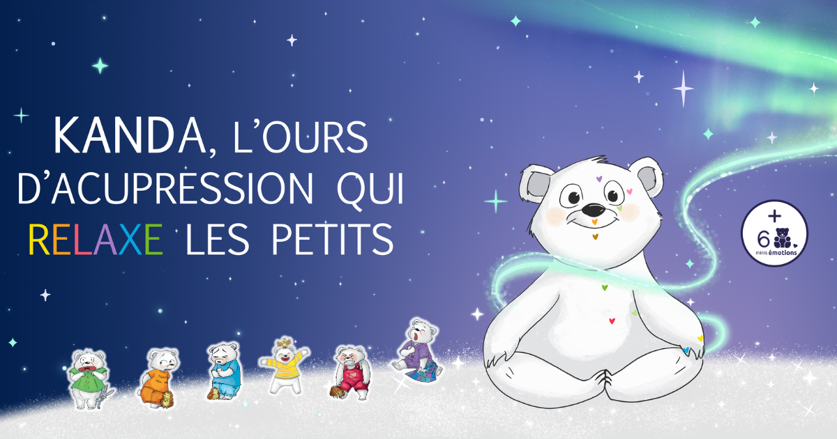 Peluche des émotions KANDA l'ours polaire